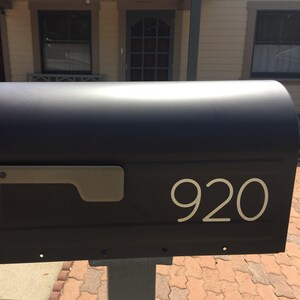 Custom Mailbox Address Numbers Modern Mailbox Numbers | Etsy