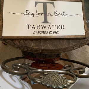 Custom Family Name Metal Sign Metal Monogram Sign Door | Etsy