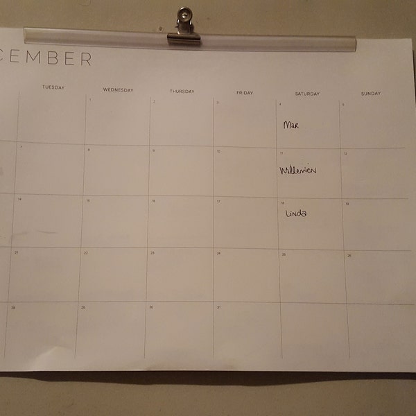 2025 Year in View Planner A2 | Printable Wall Planner | Minimal PDF ...