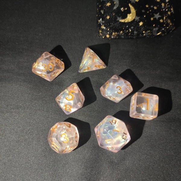 Midnight Koi Fish Dnd Dice Set for Dungeons and Dragons D20 TTRPG ...