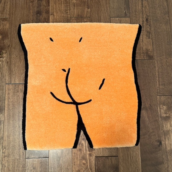 Made To Order King Of The Hill Hank Hill Inspired Butt Tuft Rug Etsy