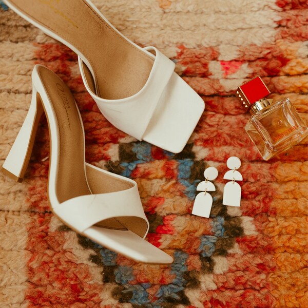 MINI FLUMP Handmade Twisted Hoop Polymer Clay Earrings Boho Huggie ...