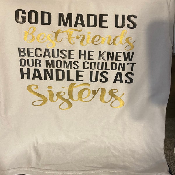 God Made Us Best Friends SVG, Best Friend SVG File, Sisters Shirt ...