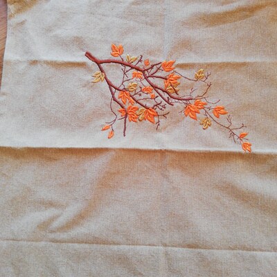 Autumn Branch Embroidery Design, 5 Sizes, Instant Download - Etsy