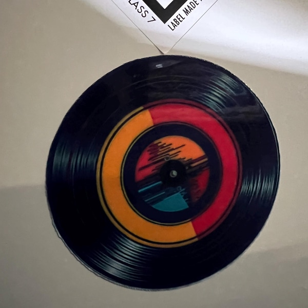 Vintage Vibes: Retro Vinyl Record Sticker for Music Lovers - Etsy