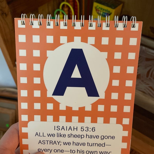 ESV, Gospel Alphabet, ABC Book, Chart, Children, Bible Verse, Scripture ...