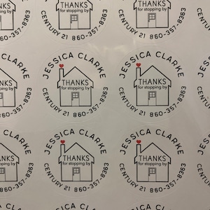 Custom Labels for Realtor Open House 20 Personalized Stickers for ...