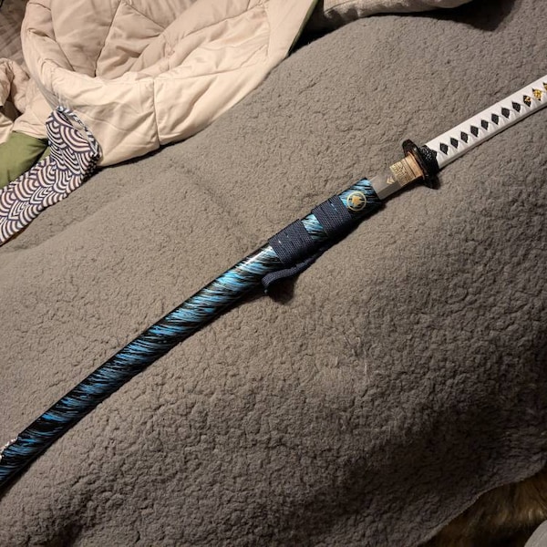 Handmade Crafts Hellfire Katana Sword Handmade Japanese Samurai Sword ...