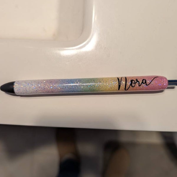 PASTEL Glitter Pens, Pink Orange Yellow Green Blue Purple Rainbow to ...