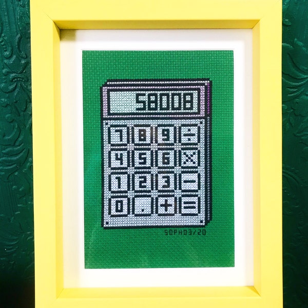 Calculator "58008" Cross Stitch Pattern - Etsy