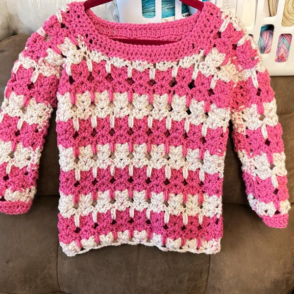 Snuggly Sofa Sweater, Crochet Pattern, English USA & Dutch, Hooded ...