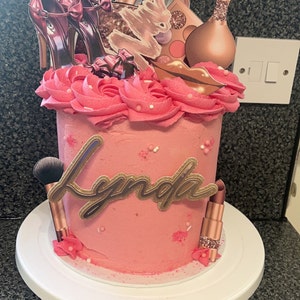 Cosmetics Cake Topper, Makeup Cake Topper, Beauty Cake Topper, Pamper ...