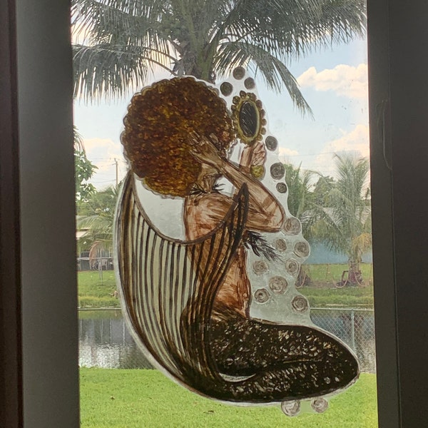 Custom PORTRAIT Merman Hand Painted on Wood, Merbro, Nautical Decor ...