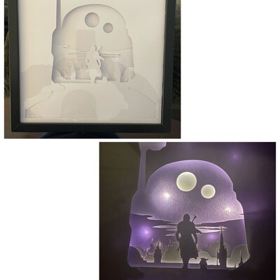 Star Wars Paper Cut Lightbox, Shadow Box, SVG, 3D Paper Cut Template ...
