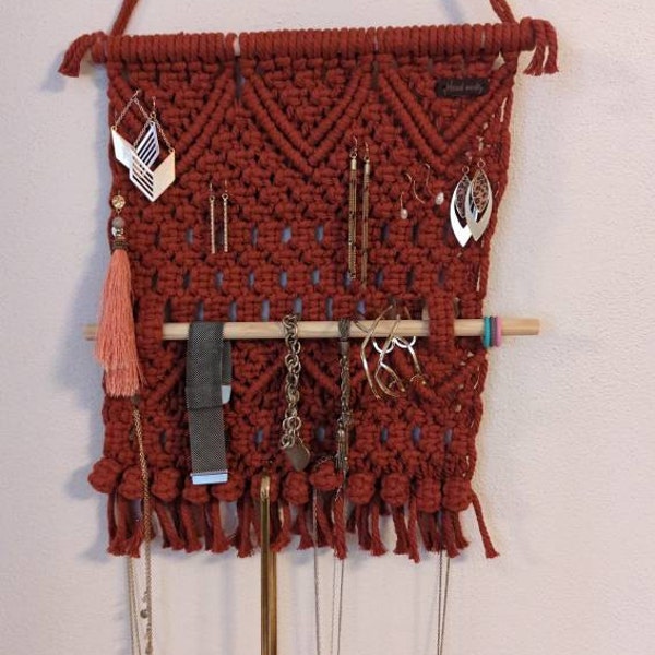 Macrame Book Hanger, Macrame Book Holder, Boho Home Decor, Farmhouse ...