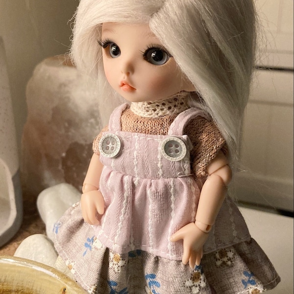 Wig for Pukifee 14cm - 1/4 Scale Doll Hair - Wool Wig 5.5" - Ever After ...