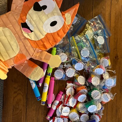 Piñata de bingo Piñata de cumpleaños azul - Etsy México