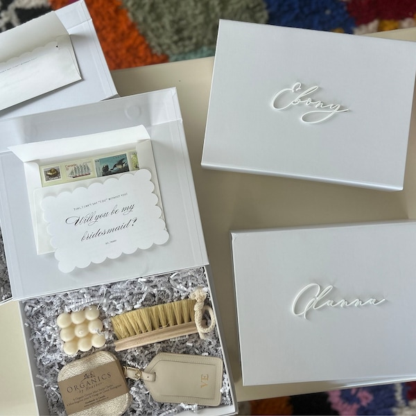 Luxury Personalized Gift Box | Keepsake Box | Wedding Party Gift ...