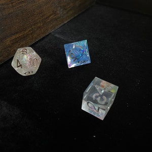 Dunamancy Prismatic and Multi-dimensional Sharp Edge Clear Resin Dice ...