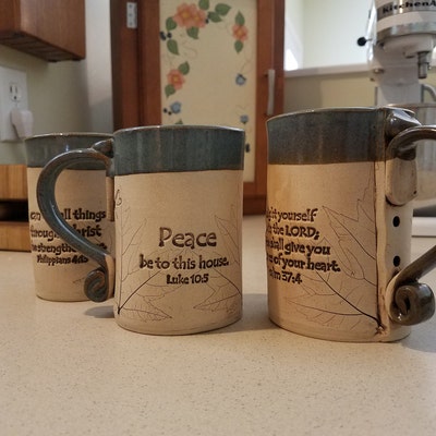 Scripture Stoneware Mug - Etsy