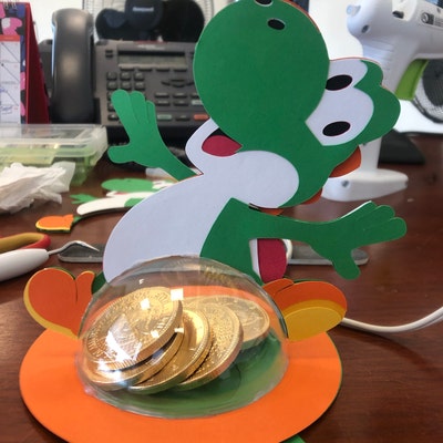 WITH Spoon Mechanism Yoshi up Candy Holder for 8cm / 3.15 Sphere ...