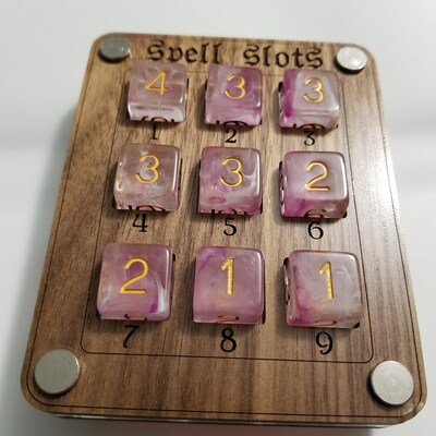 D&D Spell Slot Tracker Dungeons and Dragons Spell Counter Spell Slot ...