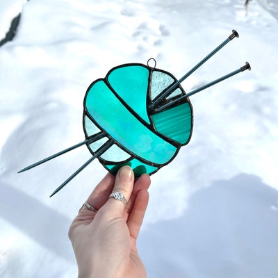 Teal Stained Glass Box, Stained Glass Jewelry Box, Stained Glass ...