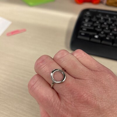 Karma Ring, Open Circle O Ring, Open Circle Ring Silver, 925 Sterling ...