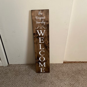 Farmhouse Welcome Sign Wooden Rustic Decor, Front Door Porch Entryway ...