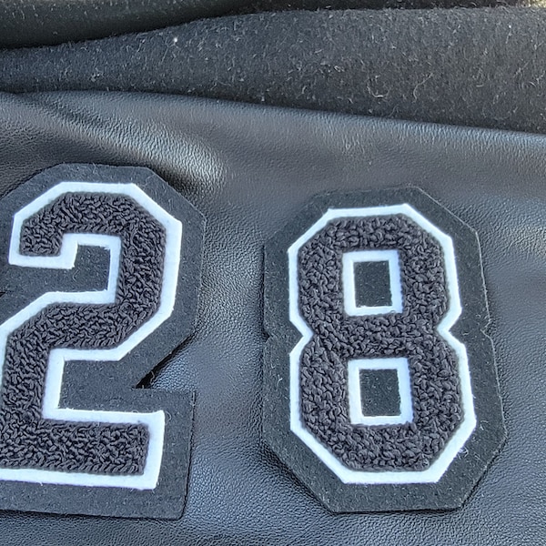 Chenille 3" Varsity Numbers 0-9 Available in 11 Colors / In-stock ...