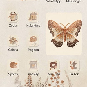 Ios 14 Theme Cottagecore Icons Ios App Icon Green iPhone - Etsy