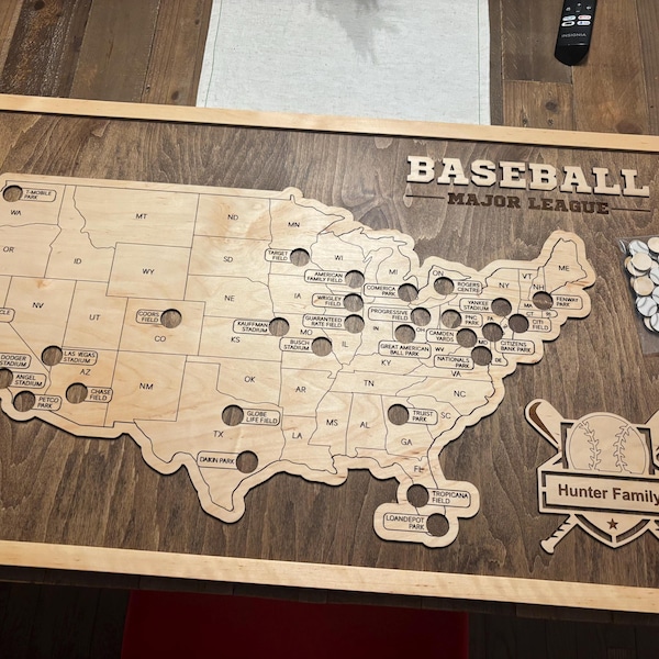 MLB Stadium Map, Baseball Stadium Map, Pro Baseball Stadium Tracker ...