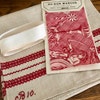 Antique Au Bon Marche Fabric Sample Card - Authentic French Fabric ...