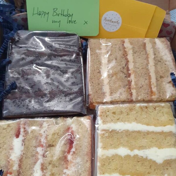 Letterbox Cake Slices SPECIAL FLAVOURS Birthday Cake 4 Cake Slices ...