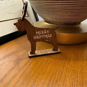 Wirehaired Pointing Griffon Christmas Ornament Personalized Pet ...