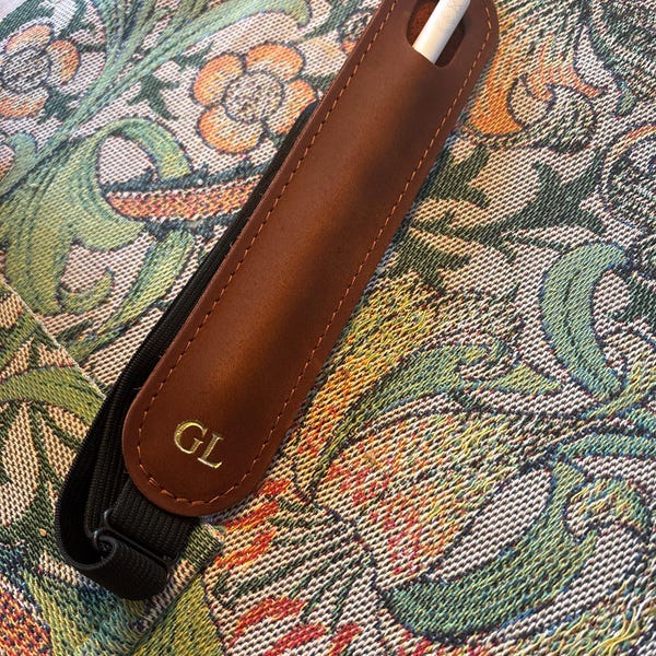 Personalized Pen Holder for Notebook, Leather Single Pen Pouch, Journal ...