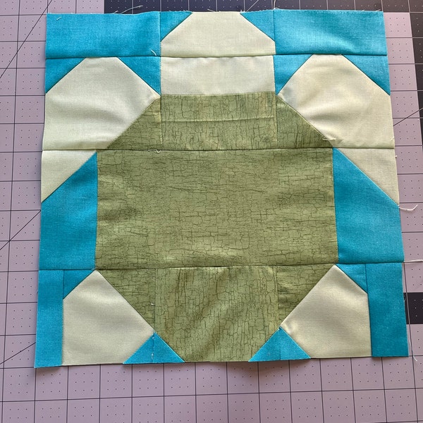 PDF Pattern - Sea Turtle Quilt Block Pattern, Traditional Quilt Block ...