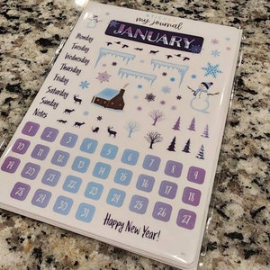 June Monthly Bullet Journal Sticker Kit Summer Camping - Etsy