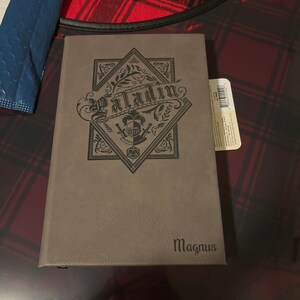 Paladin Dnd Custom Engraved Leather Journal, Dungeons and Dragons, RPG ...