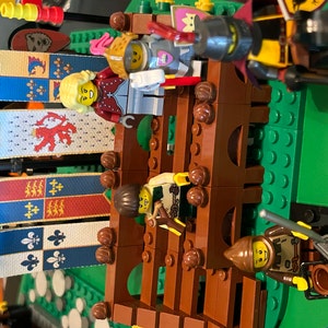 Lego Castle Fabric Flags, Various Styles and Factions. Minifigure Scale ...