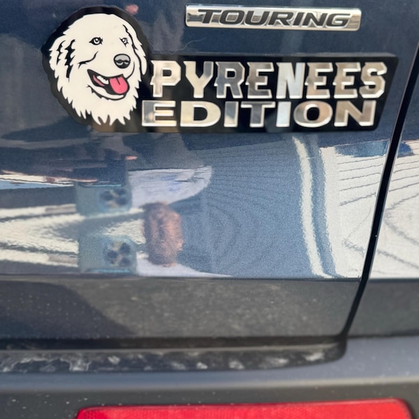 Pittie Edition Car Badge, Black and White - Etsy