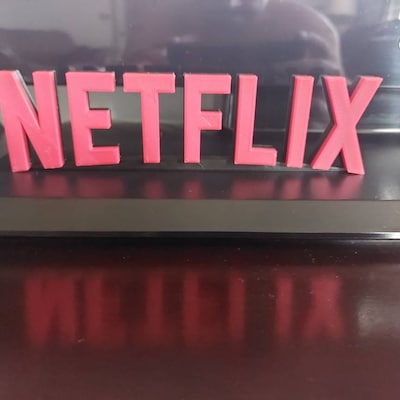 Netflix Style Logo Sign 7.25in game Room, Stocking Stuffer, Theater ...