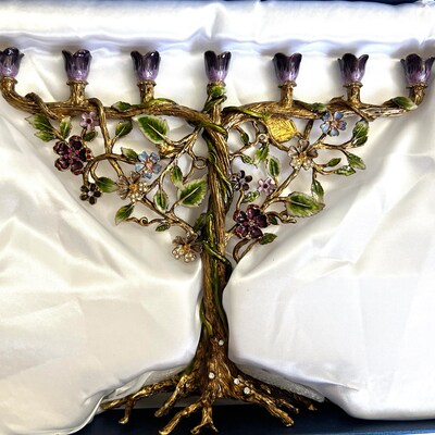 Chanukah Menorah Bonsai Tree Unique Hanukkah Menorah Modern - Etsy