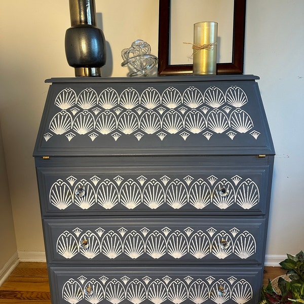 ART DECO Stencil, Redesign With Prima Stencil, Furniture Stencils, Wall ...