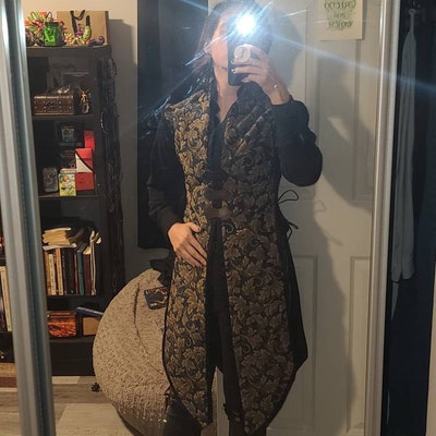 Men's Fantasy Tabard Vest With Lacing PDF Pattern for Instant Download ...