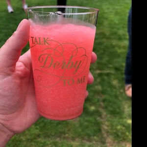 Talk Derby to Me Custom Party Cups, Personalized Hard Plastic Cups ...