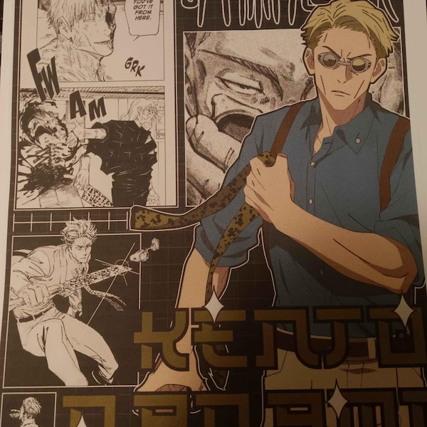 Kento Nanami Jujutsu Kaisen Poster/ Anime Wall Print/manga Print/anime ...