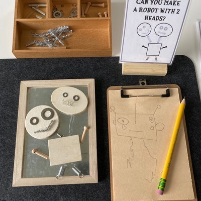 Loose Parts Robot Exploration, Build a Robot, Fine Motor Skills, Gift ...