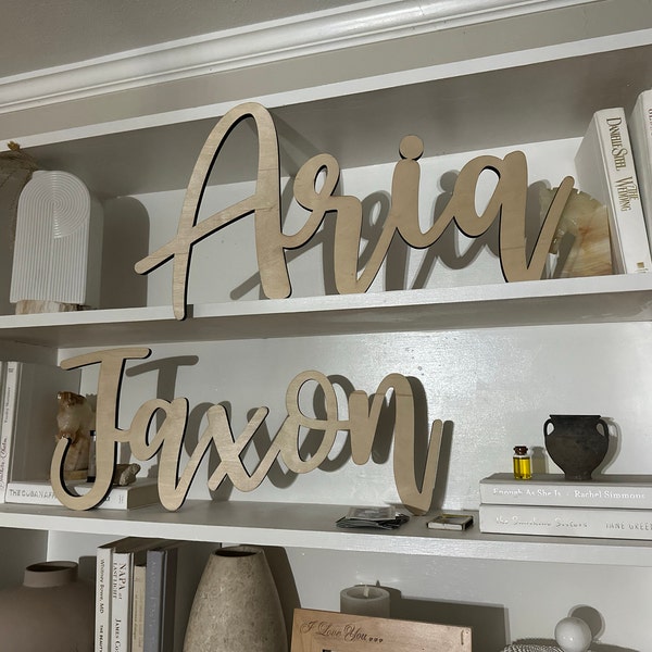 Large Name Sign for Wall Baby Name Cutout for Nursery Big Name Sign for ...