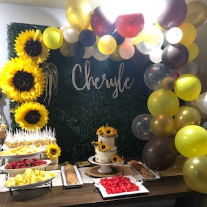Choose Your Own Paper Sunflower Backdrop for Sunflower Wedding Decor ...